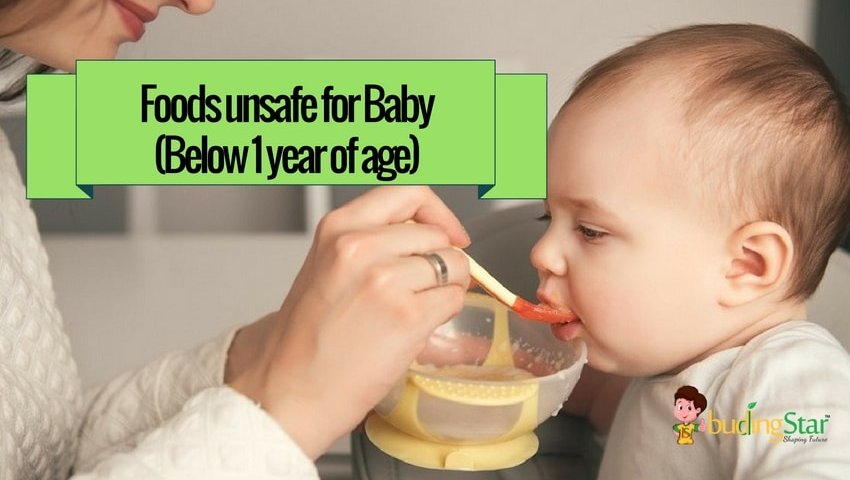 Foods That Are Unsafe For Your Baby (Below The Age of 1 Year) - Buding Star